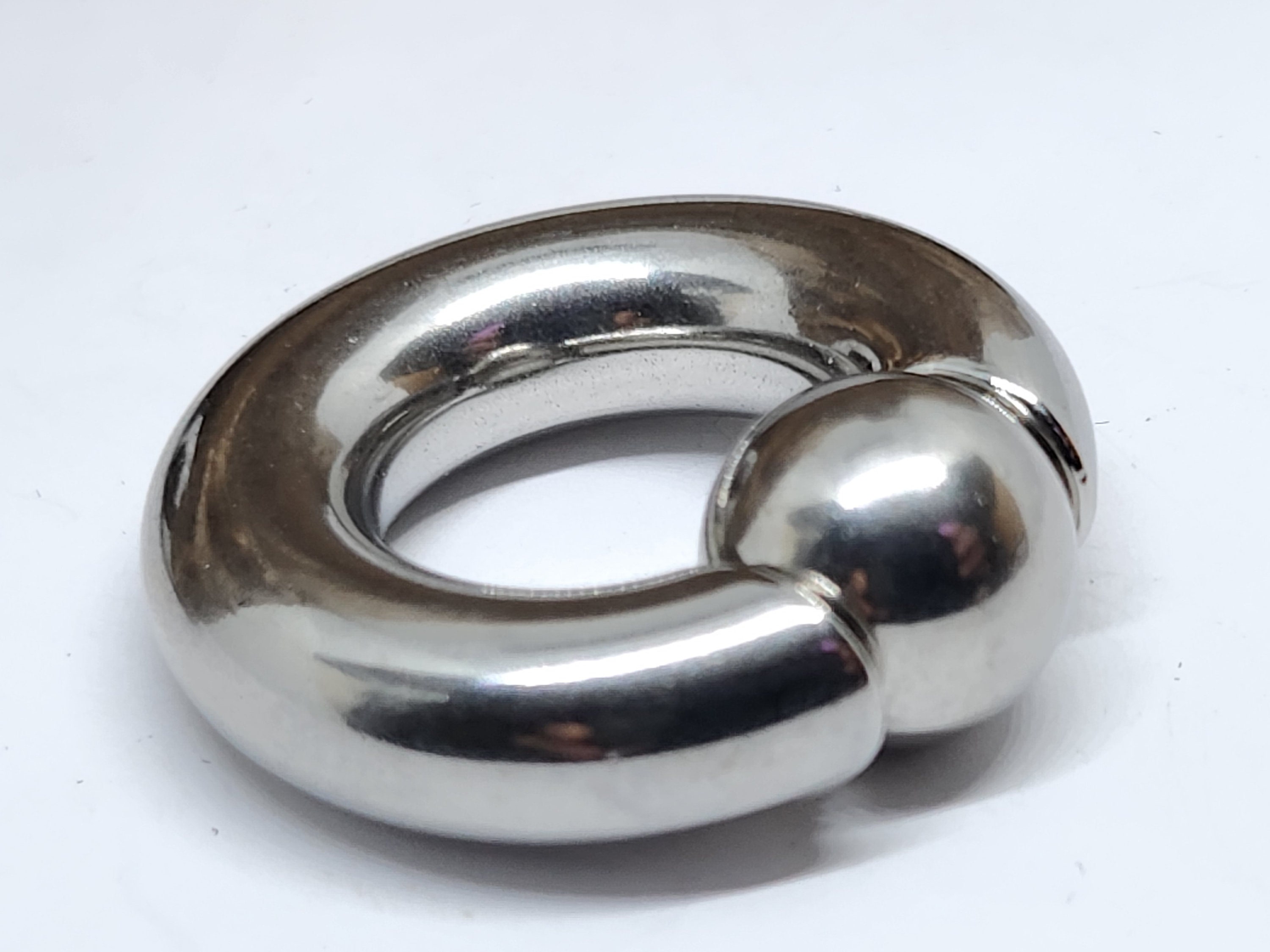 Prince Albert Piercing Easy Fit Heavy Gauge BCR 30mm 0g (8mm) CBR 12mm ...