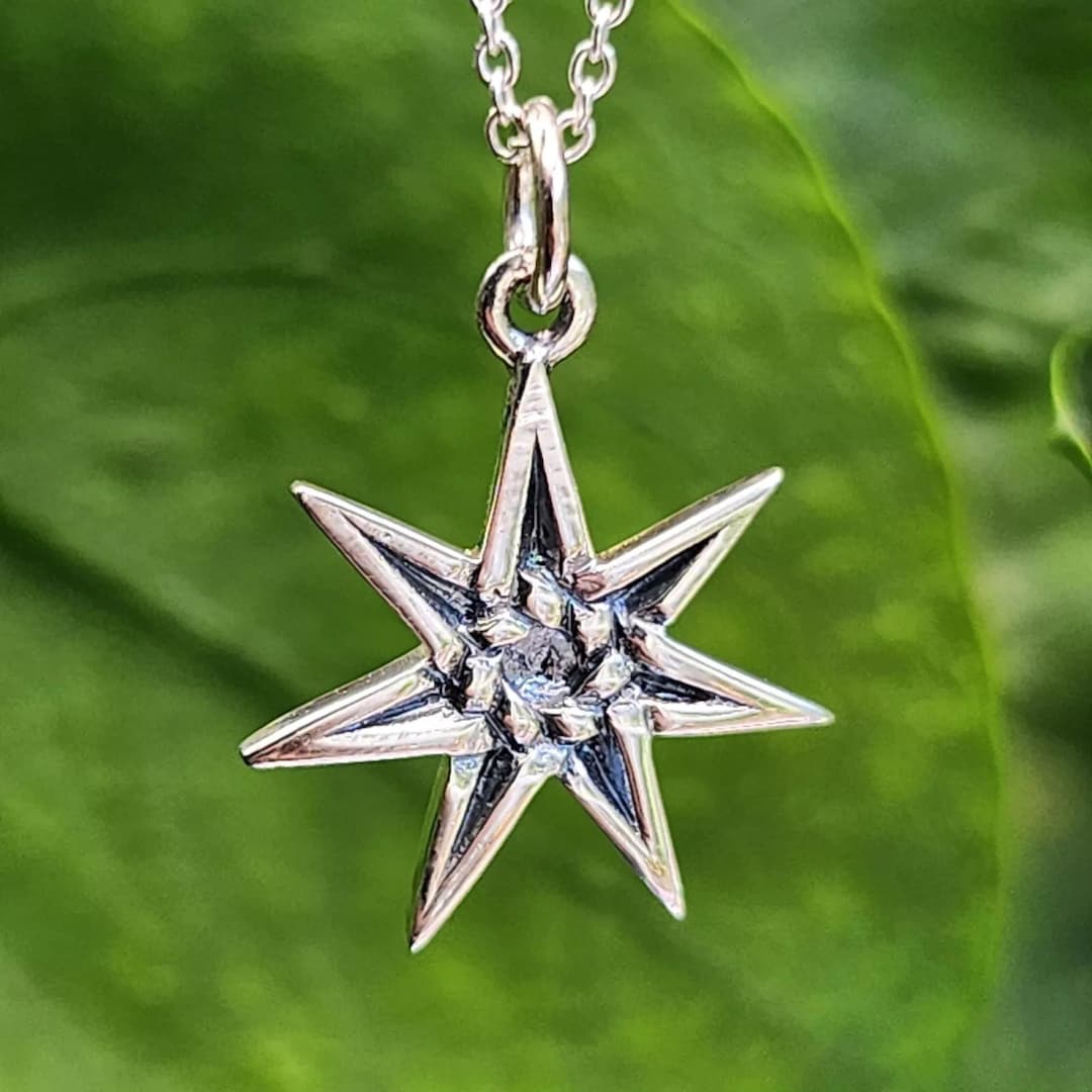 Elven Star Heptagram Pendant Necklace Elven Magic Faery Star Pendant ...