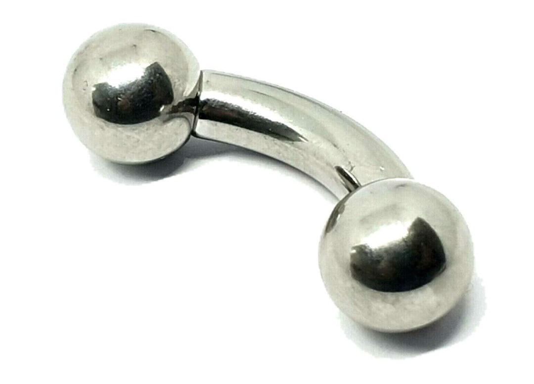 Prince Albert Curved Bar Piercing 4g (5mm) Prince Albert Large Gauge ...