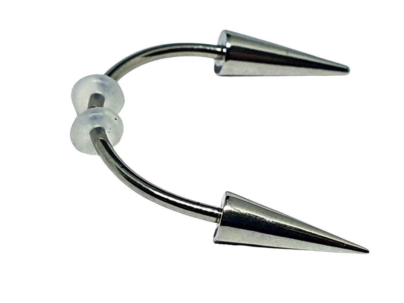 Vampire Fangs Spikes Lip Frenulum Piercing 16g (1.2mm) Mouth, Ear, Nose ...