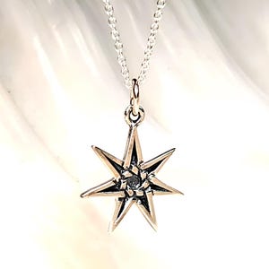 Elven Star Heptagram Pendant Necklace Elven Magic Faery Star Pendant ...