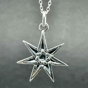 Elven Star Heptagram Pendant Necklace Elven Magic Faery Star Pendant ...