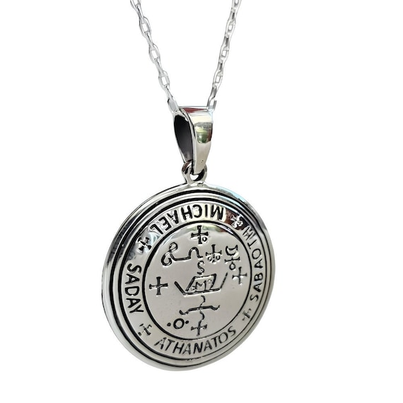 Archangel St Michael Pendant 925 Sterling Silver Sigil Protection Amulet Talisman 20 Chain Necklace Angels Ethnic Box Jewellery bxs66d Etsy Canada