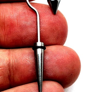 Spiked Hook Piercing, Upper Helix. Nose Ear or Where You Require This 18g 1.0mm 316L Surgical ...