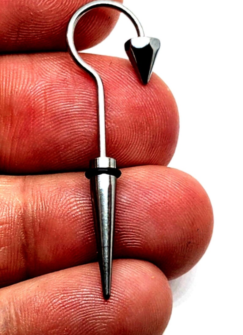 Spiked Hook Piercing Upper Helix. Nose Ear or Where You - Etsy