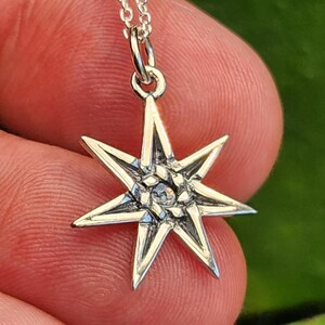 Elven Star Heptagram Pendant Necklace Elven Magic Faery Star Pendant ...