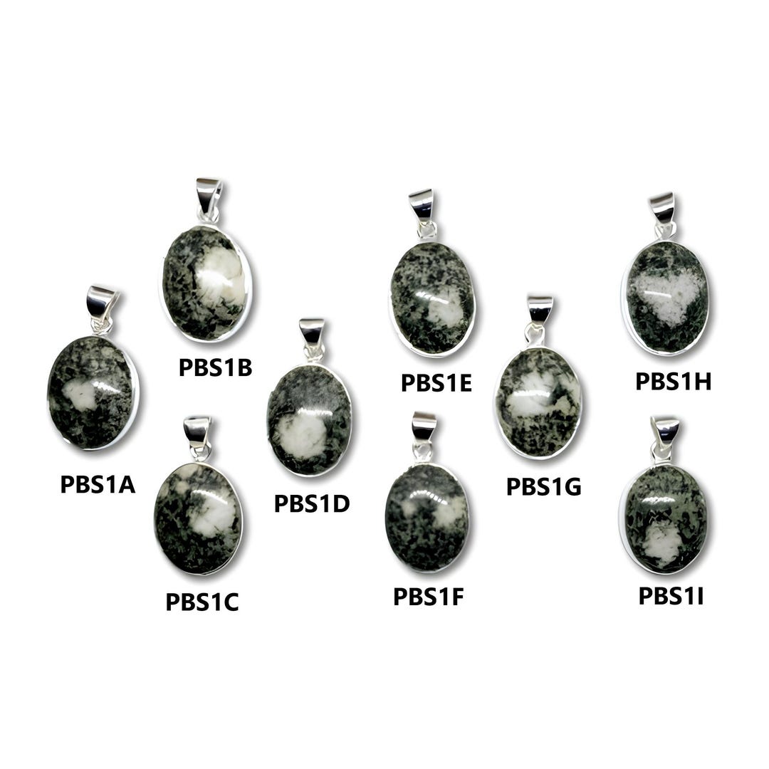 Stonehenge Preseli Bluestone Pendant 925 Sterling Silver Oval Cut Stone ...