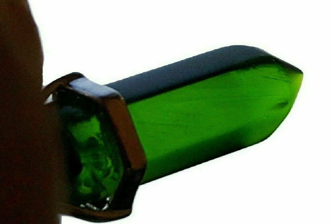 Gaia Stone Helenite Gemstone Pendant Healing 33" Cord Necklace Rare ...