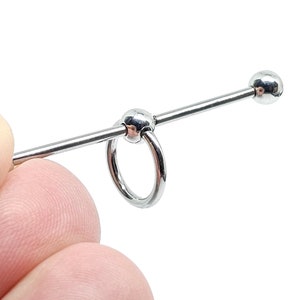 Scaffold Bar Ringed Barbell Industrial 13mm Ring 14g (1.6 Mm) 38mm ...