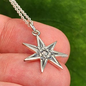 Elven Star Heptagram Pendant Necklace Magic Faery Star 925 Sterling ...