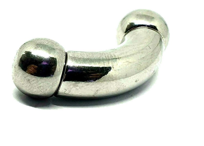 Prince Albert Curved Bar 0g (8mm) Prince Albert Large Gauge 10mm Ball ...