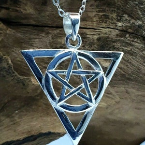 Witchcraft 1st Degree Witch Pendant Necklace 18" Chain & Box - Pagan ...