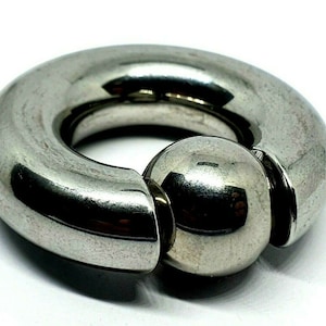 Prince Albert Piercing 38mm Very Heavy Gauge BCR 10mm 00g CBR 14mm Ball ...