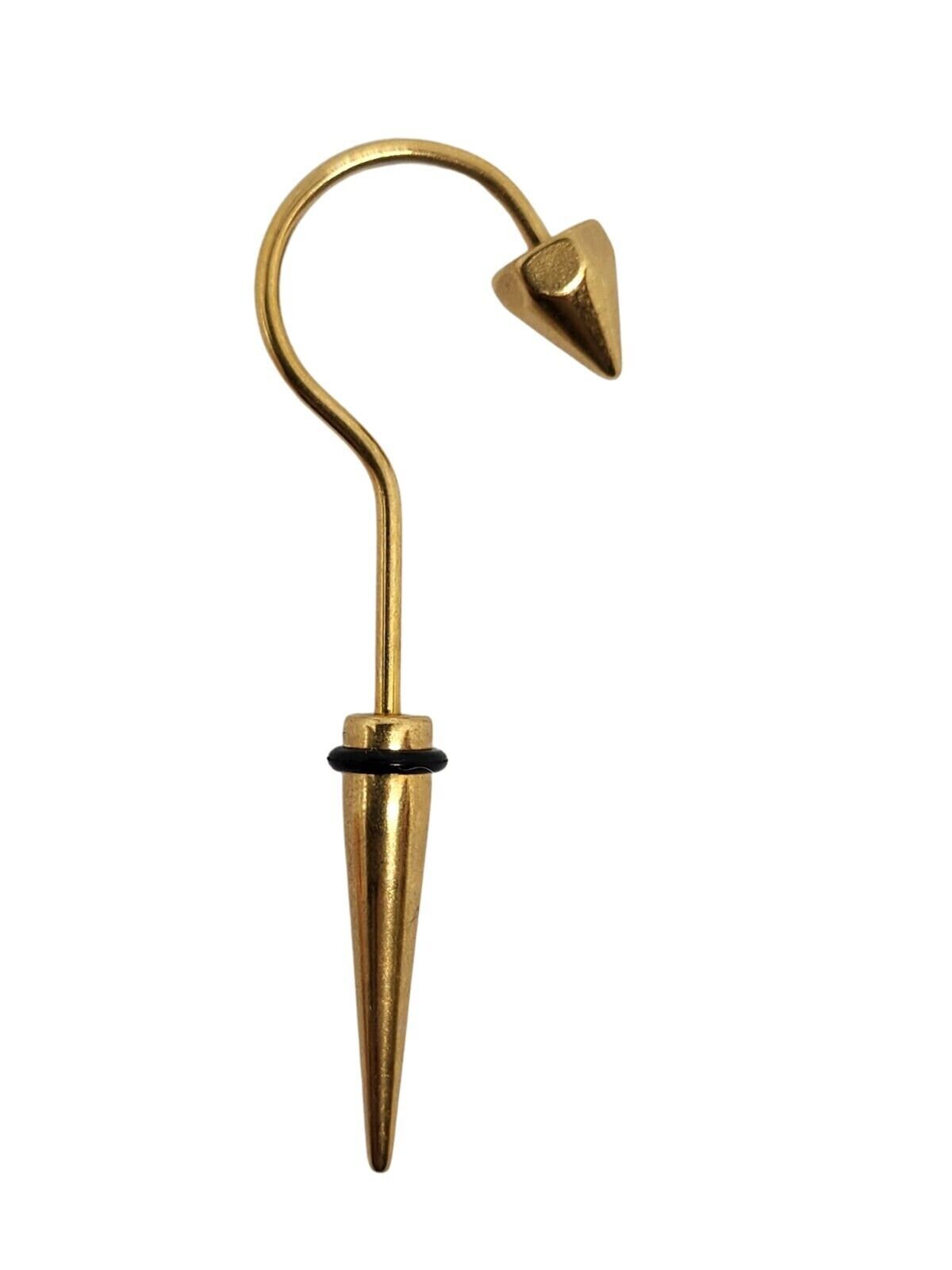 Spike Hook Earring Bar Cone 18g (1.0mm) Gold 316L Steel Jewellery Lobe ...