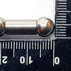 Prince Albert Piercing Barbell Bar 2g (6mm) Prince Albert Large Gauge ...