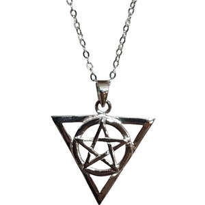 Witchcraft 1st Degree Witch Pendant Necklace 18" Chain & Box - Pagan ...