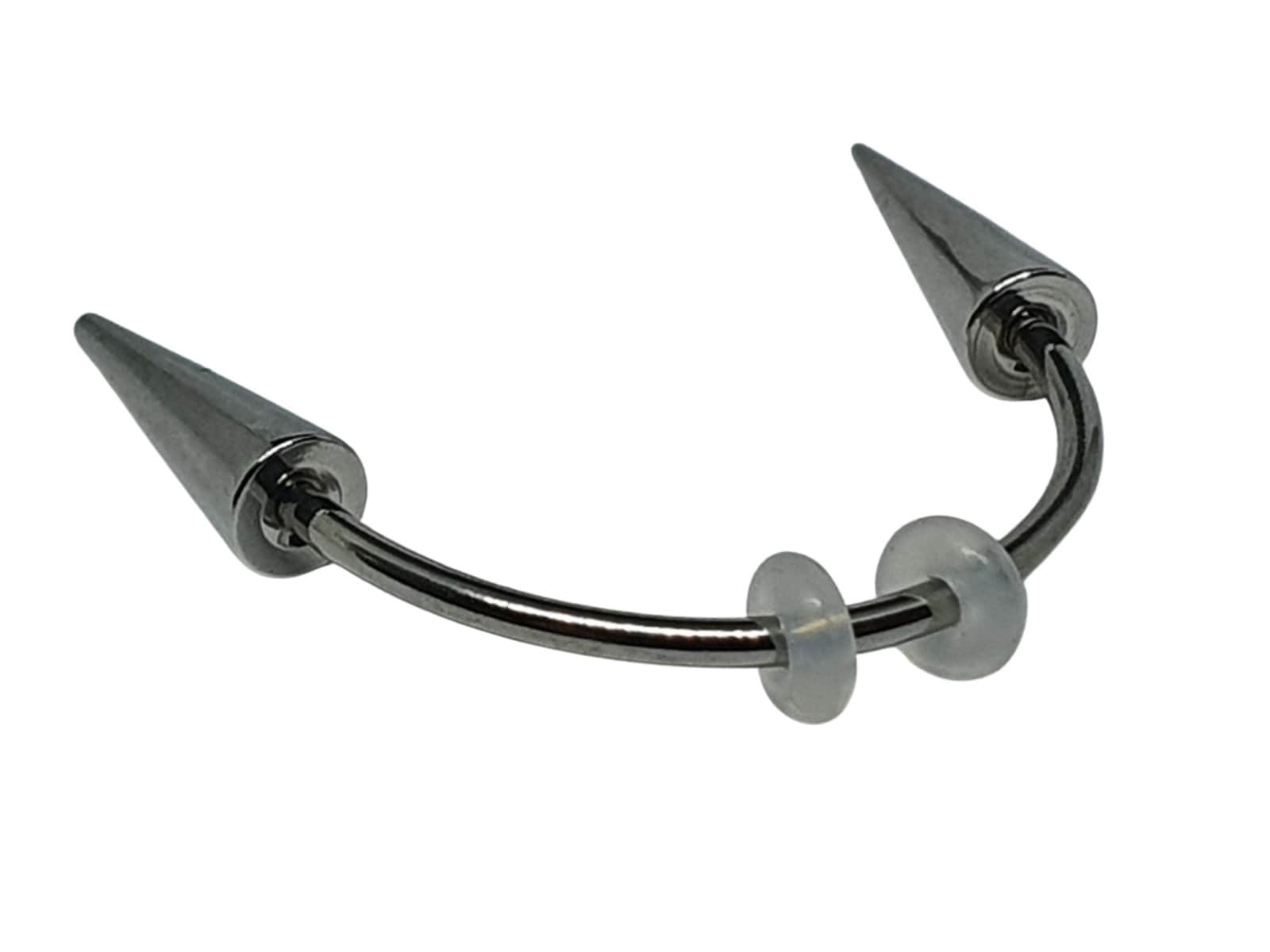 Vampire Fangs Spikes Lip Frenulum Piercing 16g Surgical Steel Jewellery ...