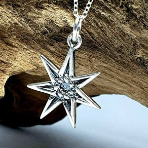 Elven Star Heptagram Pendant Necklace Magic Faery Star 925 Sterling ...
