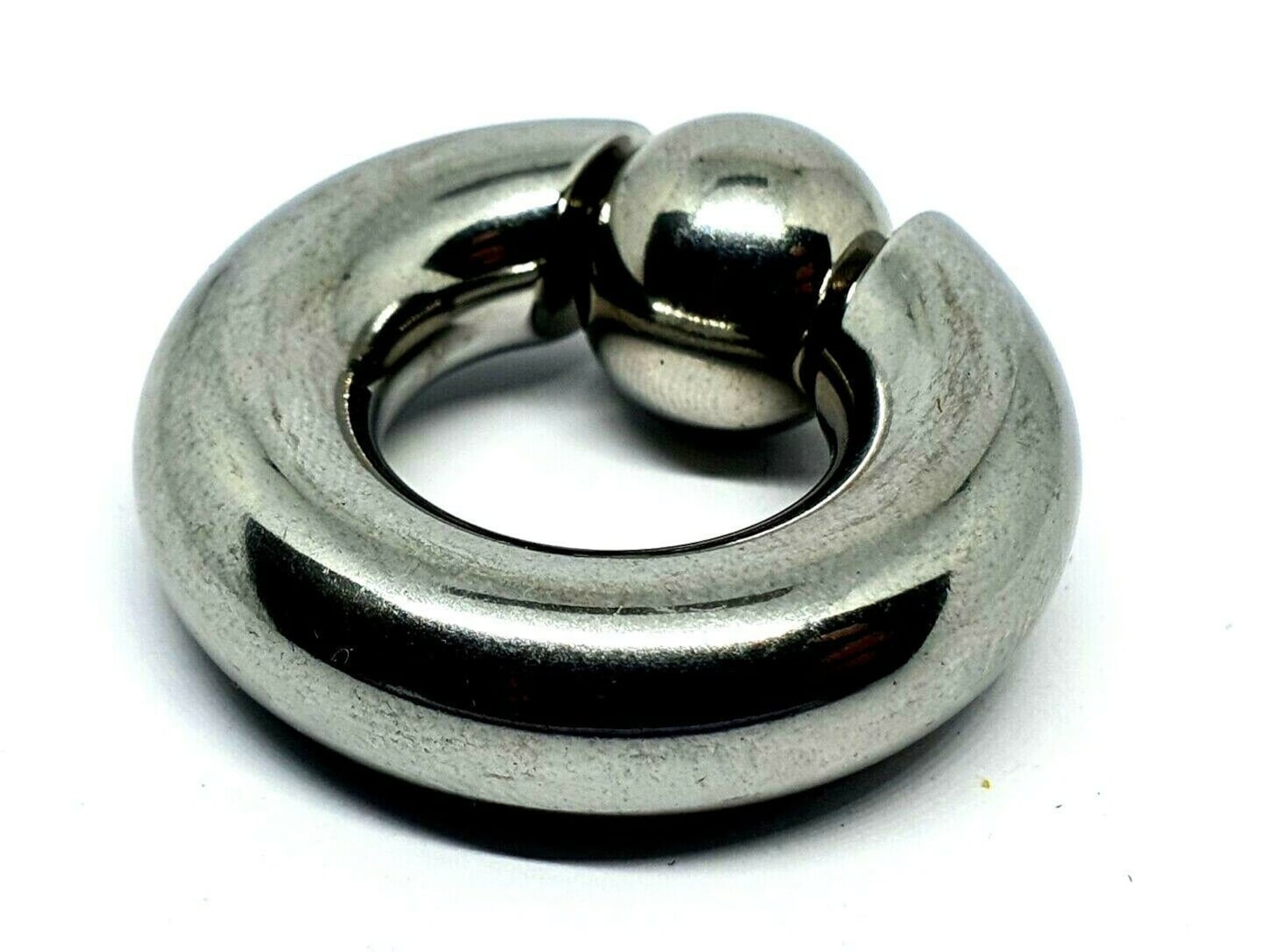 Prince Albert Piercing 38mm Very Heavy Gauge BCR 10mm 00g CBR 14mm Ball ...