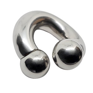 Horseshoe Twist Heavy Prince Albert Gauge Piercing 10mm 00g Approx 14mm ...