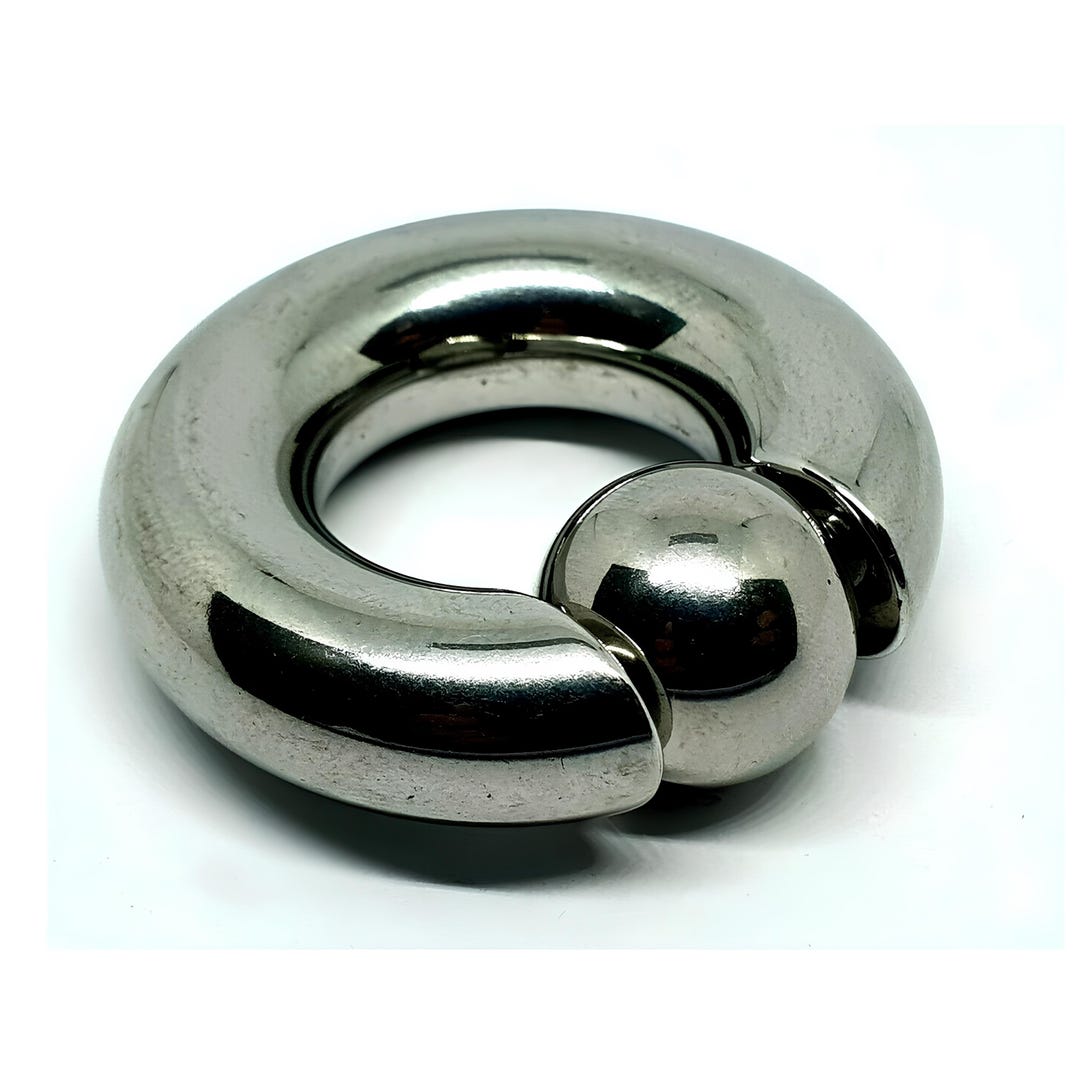 Prince Albert Piercing 38mm Very Heavy Gauge BCR 10mm 00g CBR 14mm Ball ...