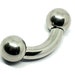 Prince Albert Curved Bar 4 Gauge 10mm Balls 316L Surgical Steel Body ...