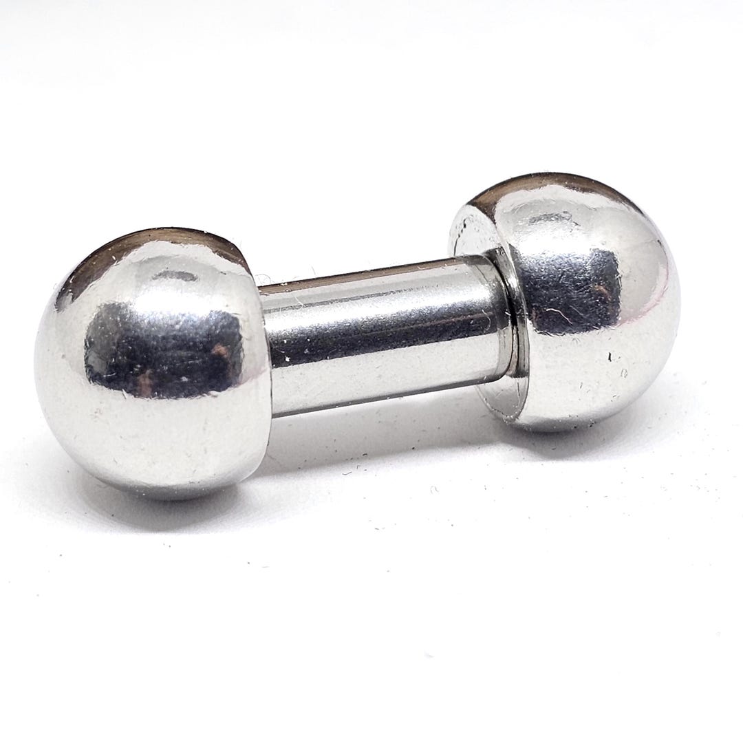 Custom Piercing Barbell Surgical Steel 2 Gauge (6mm) 12mm Flat End ...