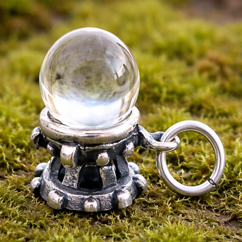 Crystal Ball Charm - Etsy