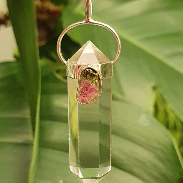 Watermelon Tourmaline Sterling Silver Jewelry - Etsy