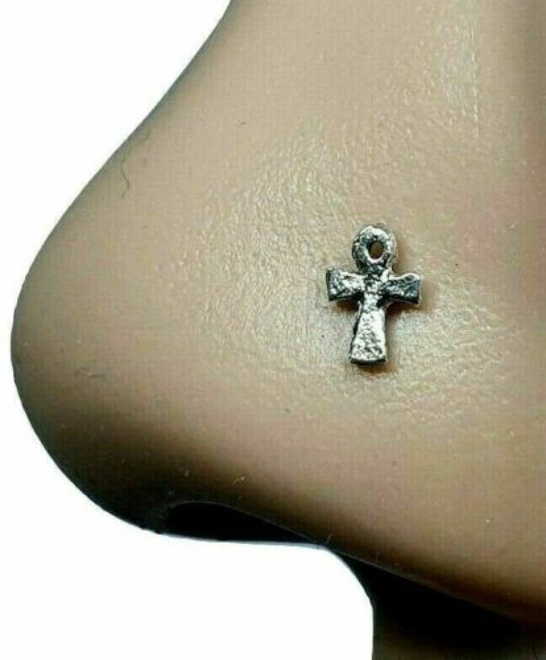 Ankh Nose Stud Piercing Egyptian Key of Life 22g (0.6mm) Ancient Ankh ...