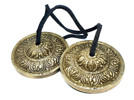 Lotus Tingsha Bells Lotus Flower Tibetan 70mm / 2.75 Inch - Etsy UK