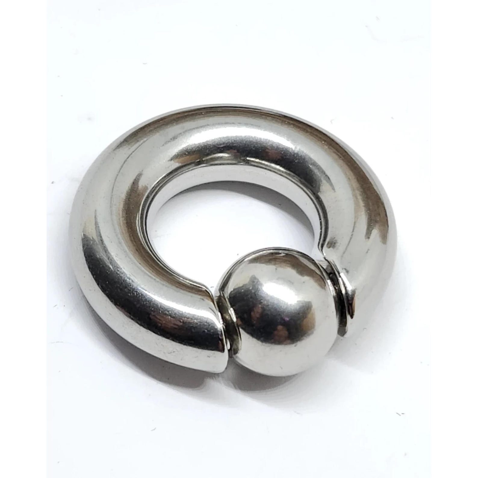 Prince Albert Piercing Easy Fit Heavy Gauge BCR 30mm 0g (8mm) CBR 12mm ...