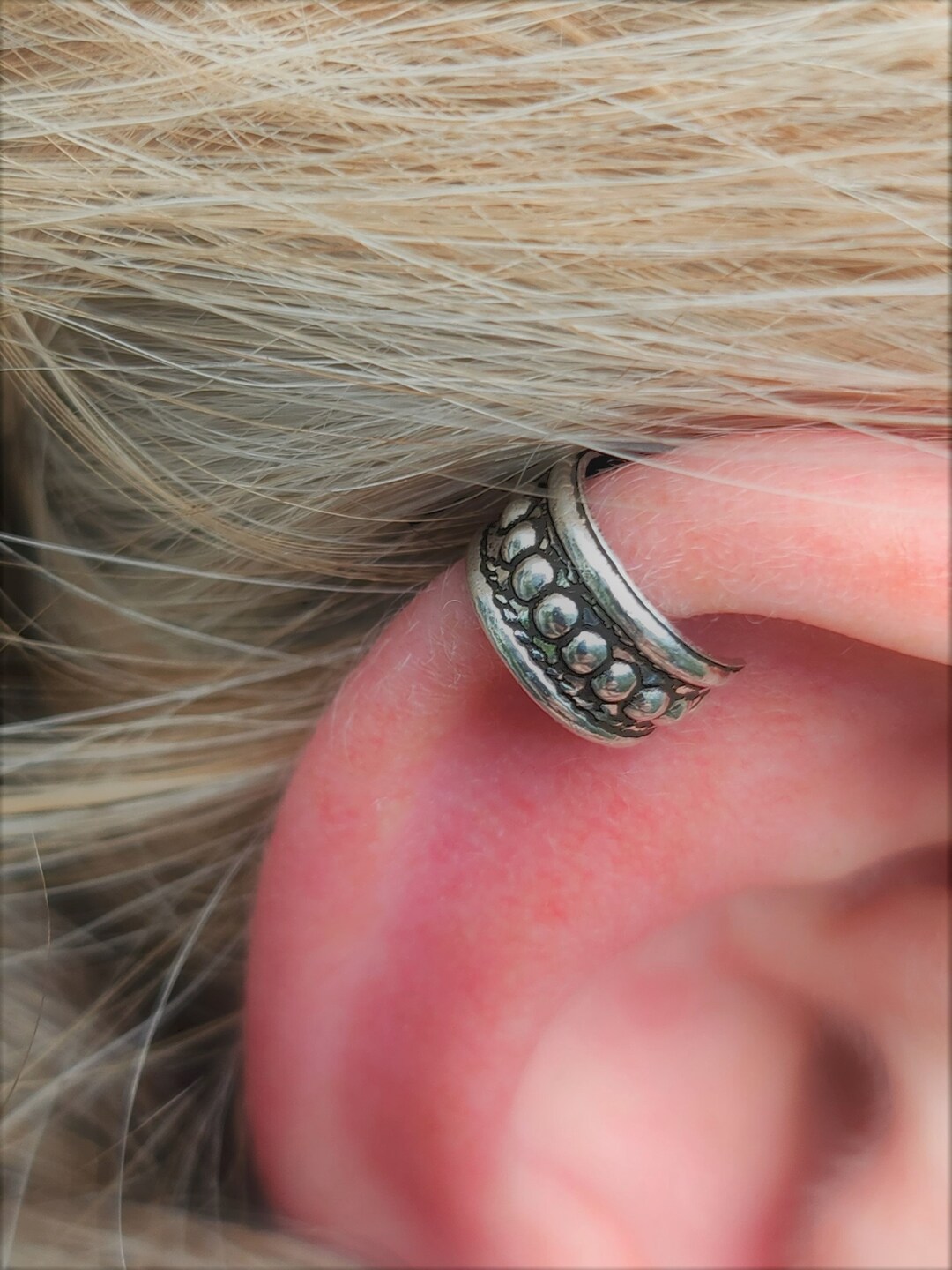 Viking Ear Cuff Shield 925 Sterling Silver Norse Pagan Father Odin ...