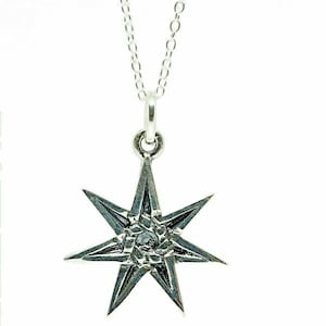 Elven Star Heptagram Pendant Necklace Elven Magic Faery Star Pendant ...
