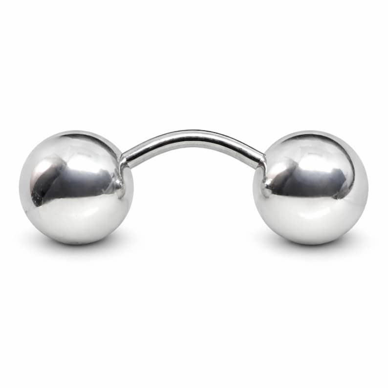 Curved Barbell 14g Surgical Steel 30mm Banana Bar Piercing Prince ...