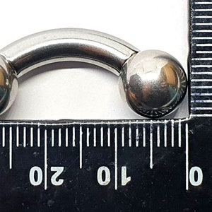 Prince Albert Curved Bar 4 Gauge 10mm Balls 316L Surgical Steel Body ...