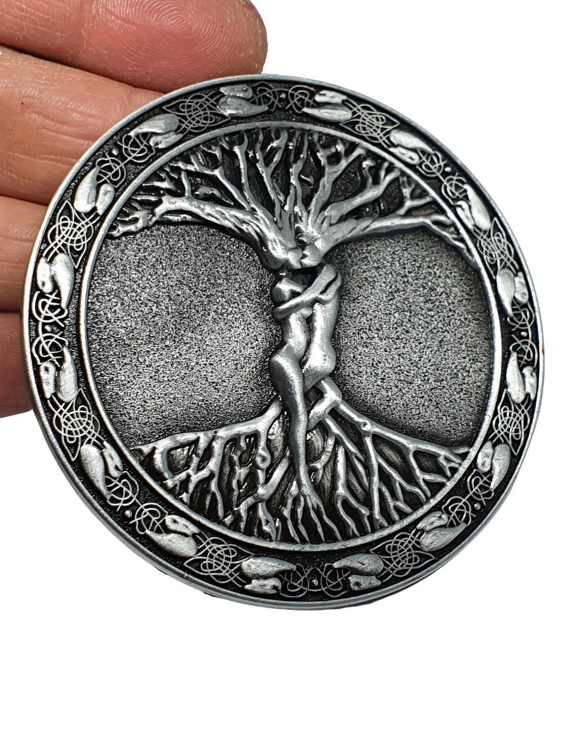 Belt Buckle Tree of Life Ash Elm Odins Arsk & Embla Norse Celt | Etsy