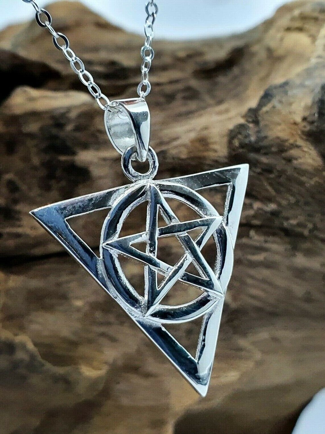 Witchcraft 1st Degree Witch Pendant Necklace 18" Chain & Box - Pagan ...