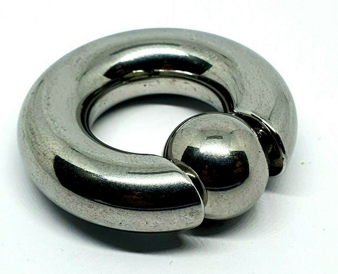 Prince Albert Piercing 38mm Very Heavy Gauge BCR 10mm 00g CBR 14mm Ball ...