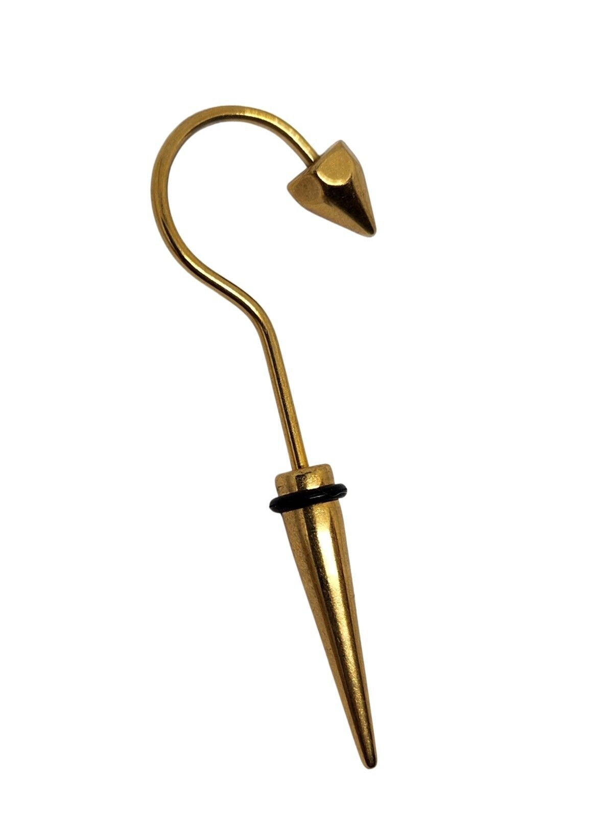 Spike Hook Earring Bar Cone 18g (1.0mm) Gold 316L Steel Jewellery Lobe ...