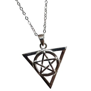 Witchcraft 1st Degree Witch Pendant Necklace 18" Chain & Box - Pagan ...