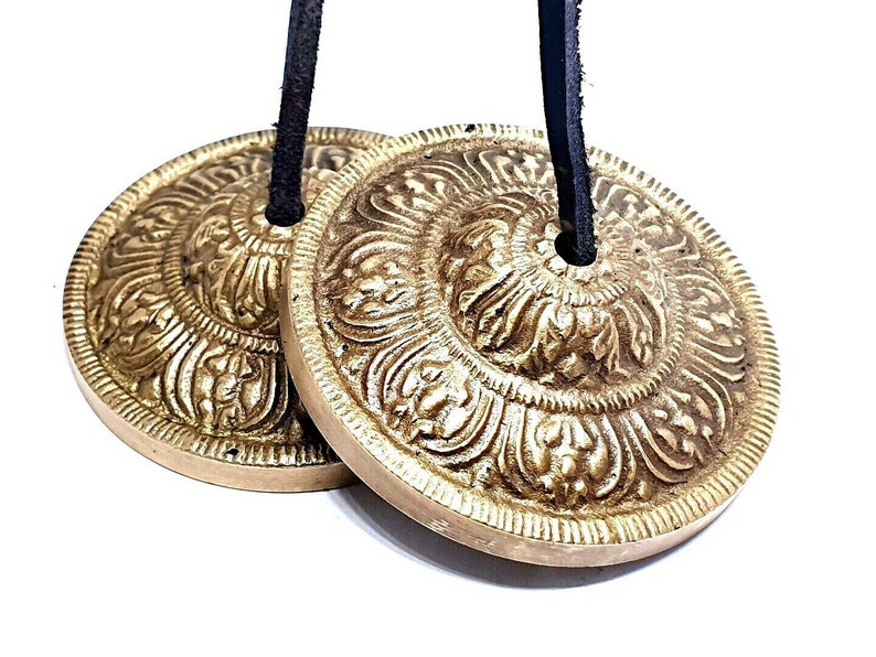 Lotus Tingsha Bells Lotus Flower Tibetan 70mm / 2.75 Inch - Etsy UK