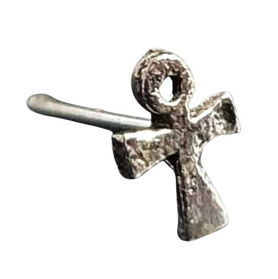 Ankh Nose Stud Piercing Egyptian Key of Life 22g 0.6mm Ancient Ankh Symbol 925 Sterling Silver Ball End Stud Body Jewellery b4l22 Etsy Canada