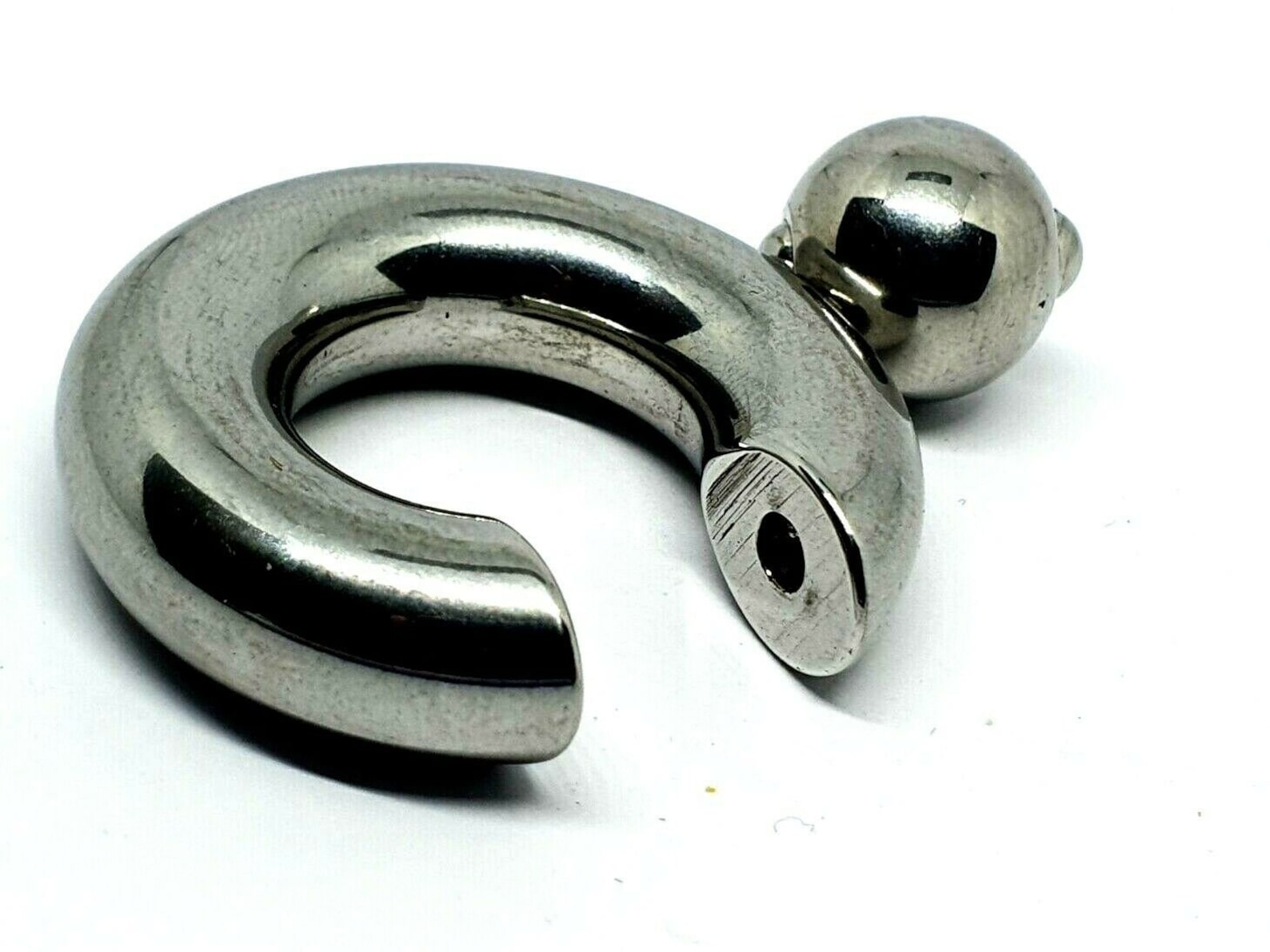 Prince Albert Piercing 38mm Very Heavy Gauge BCR 10mm 00g CBR 14mm Ball ...