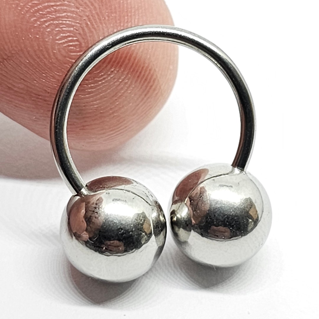 Horseshoe Piercing Prince Albert Diana HCH CBB Circular Piercing 10mm ...