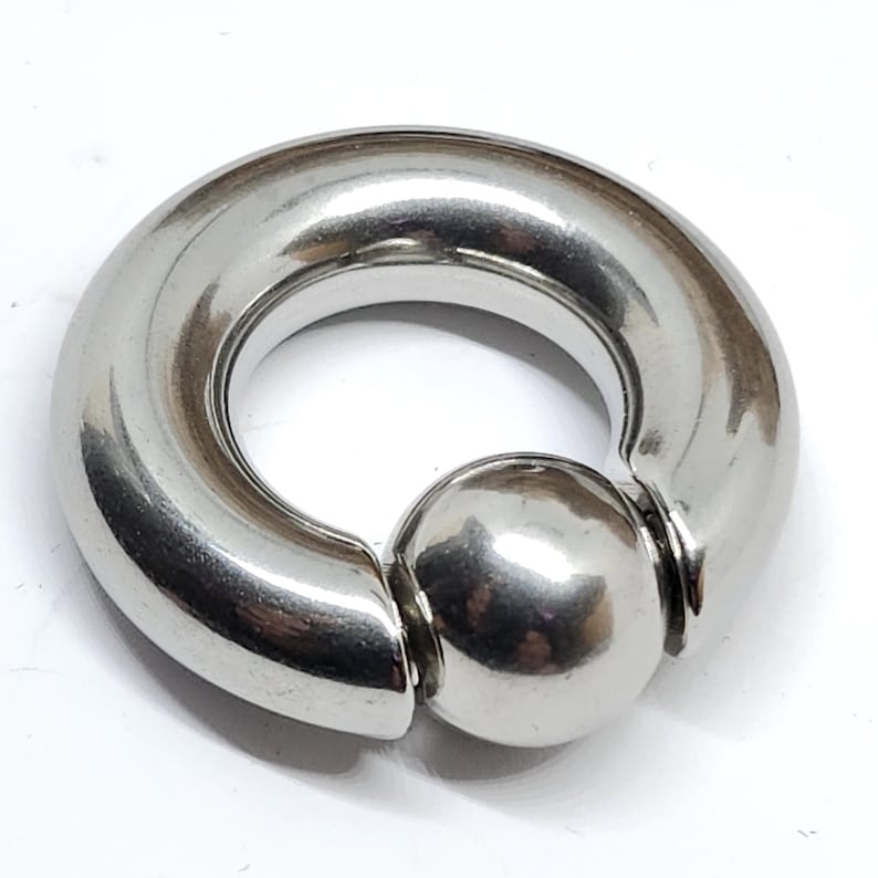 Prince Albert Piercing Easy Fit Heavy Gauge BCR 30mm 0g (8mm) CBR 12mm ...