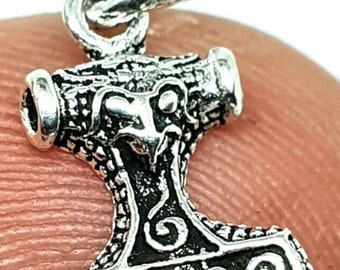 10pcs/lot Thors Charm Antique Tibetan Silver Tone Thor's Hammer Norse ...