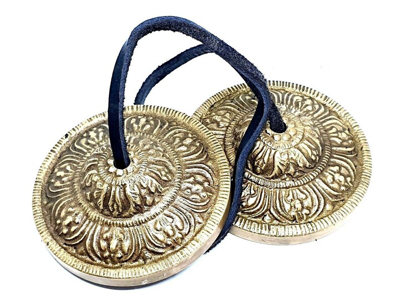 Lotus Tingsha Bells Lotus Flower Tibetan 70mm / 2.75 Inch - Etsy UK