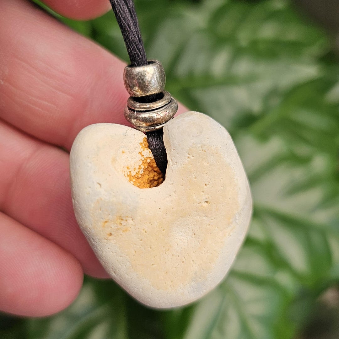 Witch Stone Hag Stone Pendant Crick Odin Stone Natural Sea Eroded ...