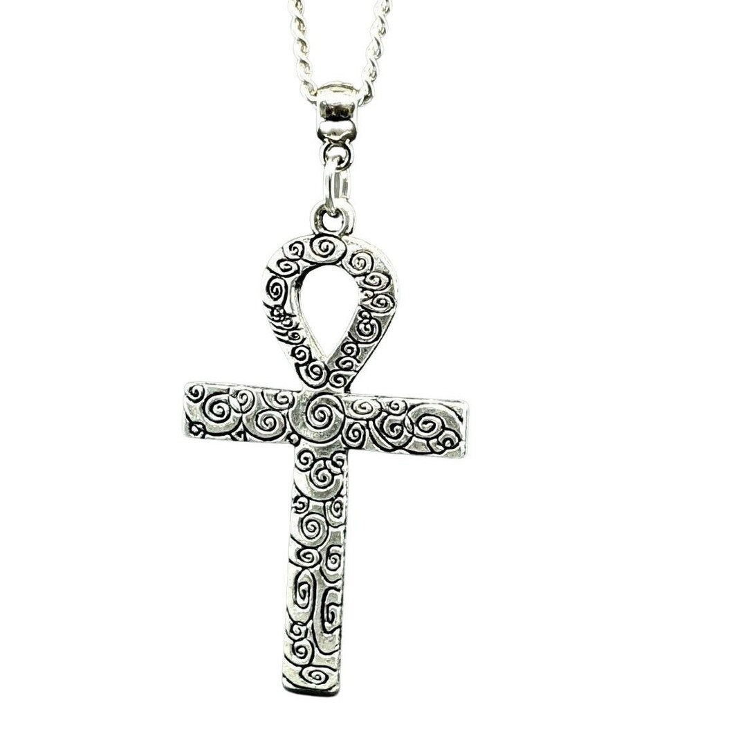 Ankh Osiris Necklace Pendant 45mm X 30mm Large Egyptian Protection Ankh ...